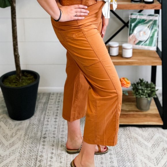 Aventura | Pants & Jumpsuits | Nwt Terracotta Straight Leg Cropped Pant ...